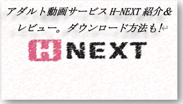 H-NEXT（hネクスト）料金プランを徹底的に解説!!オフラインでavの視聴方法も！ - ディスクキープ